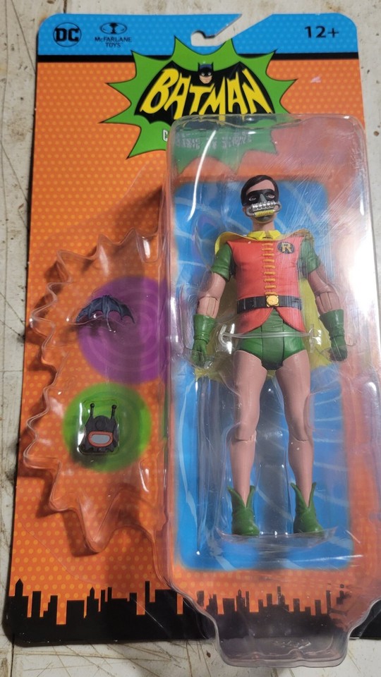 McFarlane Toys DC ROBIN WITH OXYGEN MASK Retro 1966 Classic TV Series 6 ...