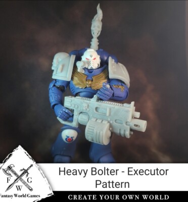 Heavy Bolter Executor McFarlane Marine Custom Grimdark Future Battle ...