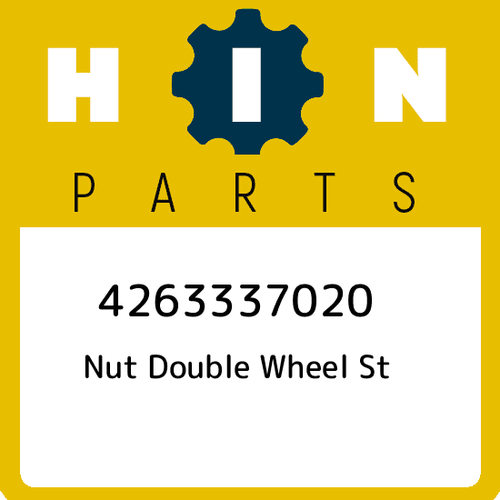 4263337020 Hino Nut double wheel st 4263337020, New Genuine OEM Part | eBay