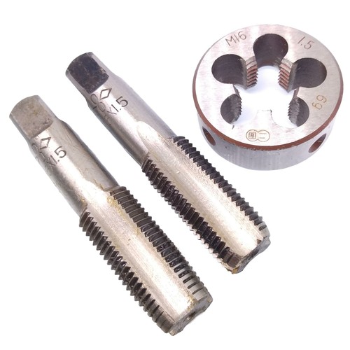 HSS M16 x 1.5mm Taper & Plug Tap & M16 x 1.5mm Die Metric Thread Right ...