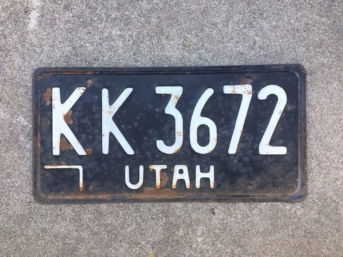 1968 - UTAH - LICENSE PLATE | eBay