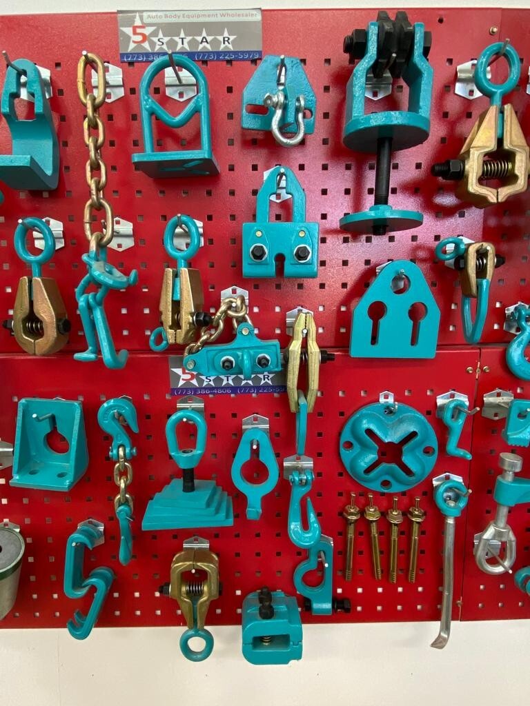 SET#91 - 53 PIECE HEAVY DUTY AUTO BODY FRAME MACHINE PULLING TOOLS ...