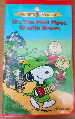 Peanuts It’s The Pied Piper Charlie Brown VHS Snoopy Clamshell Case ...