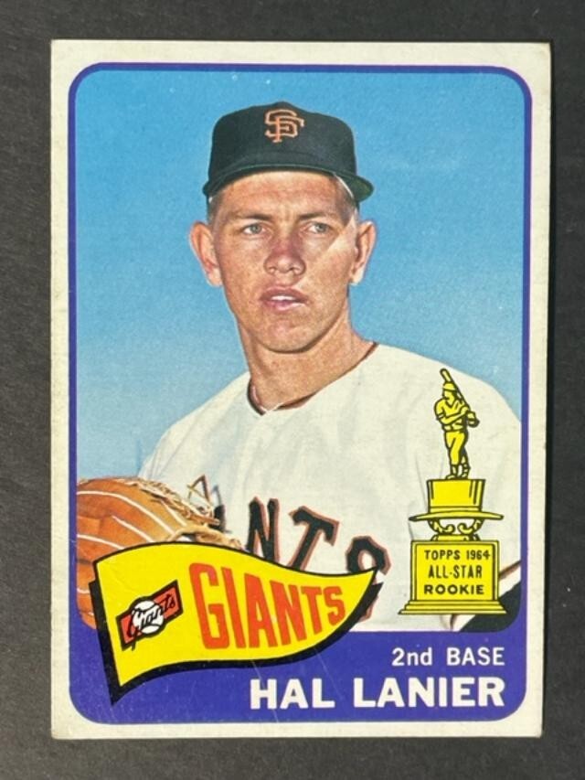 VINTAGE 1965 Topps HAL LANIER # 118 - ROOKIE ALL-STAR CARD - NM Cond | eBay