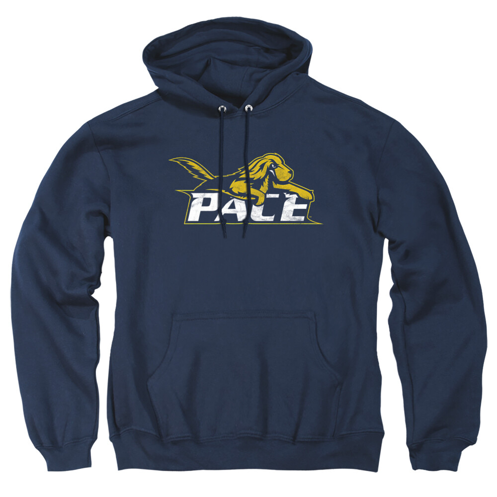 Pace University Adult Pullover Hoodie Setters Logo, Navy, S-3XL | eBay