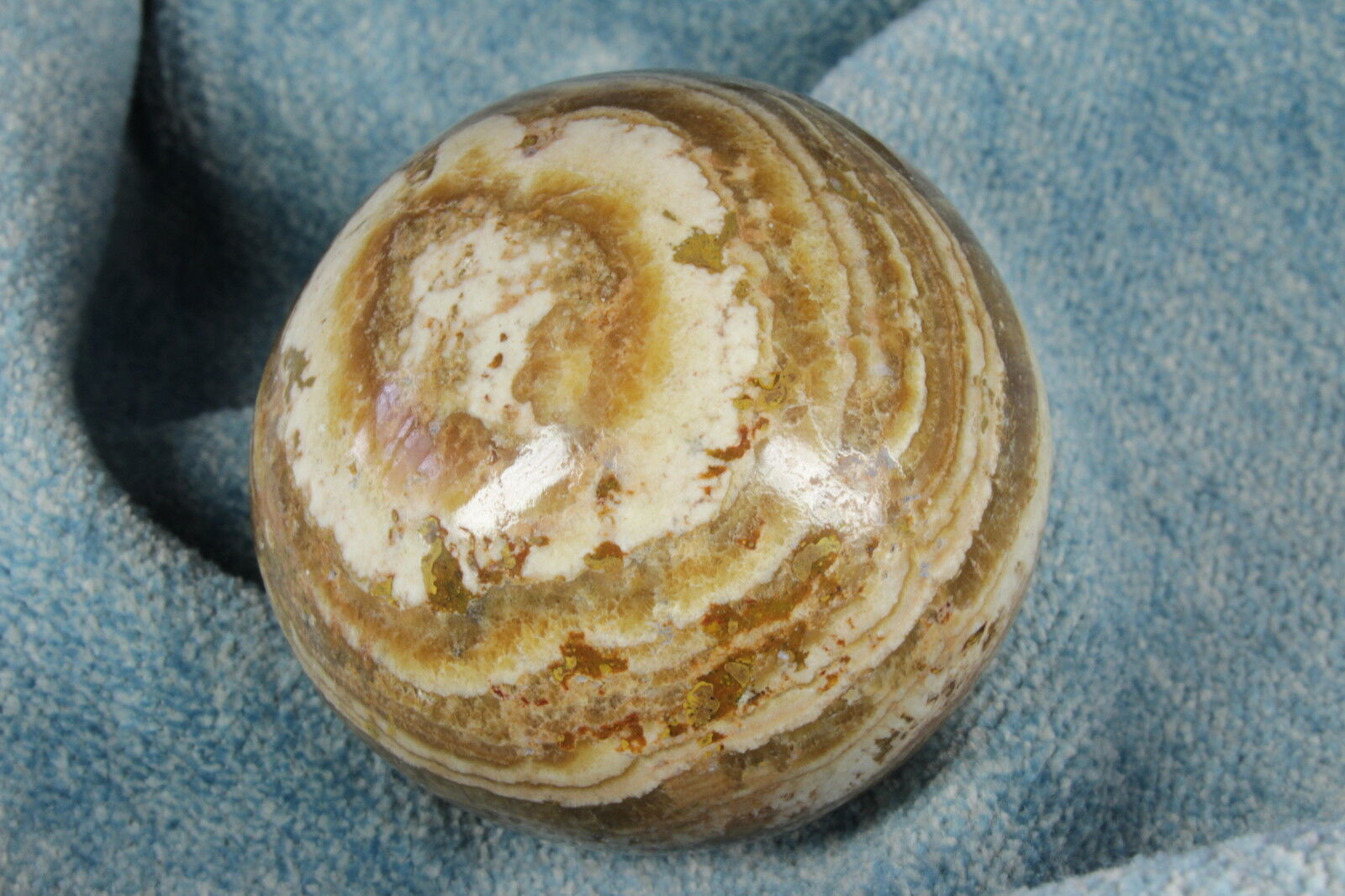 Brown and white stone ball. Brown and white stone ball. | eBay