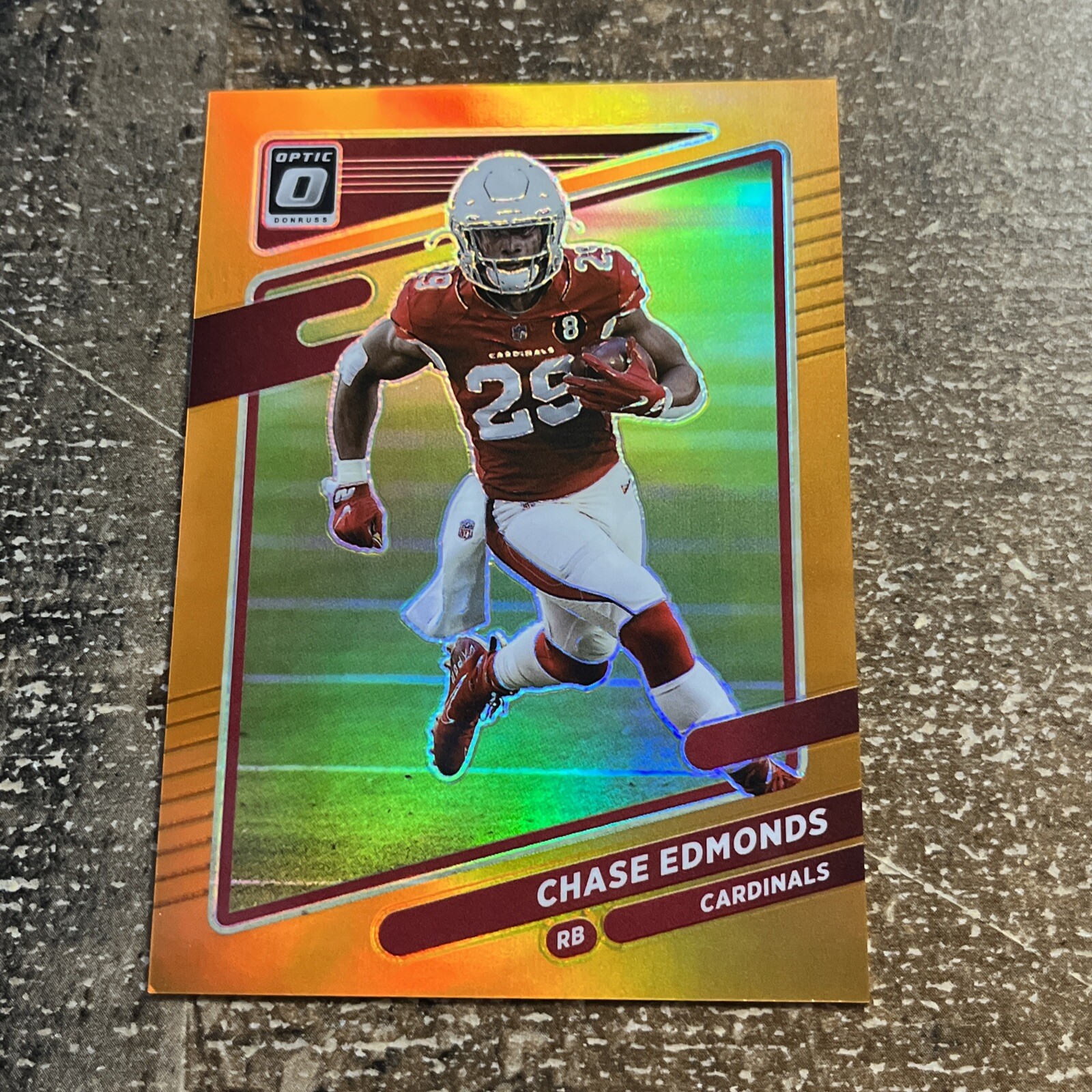 2021 Panini Donruss Optic CHASE EDMONDS Orange Prizm Holo #’d /199 CARDINALS SP | eBay