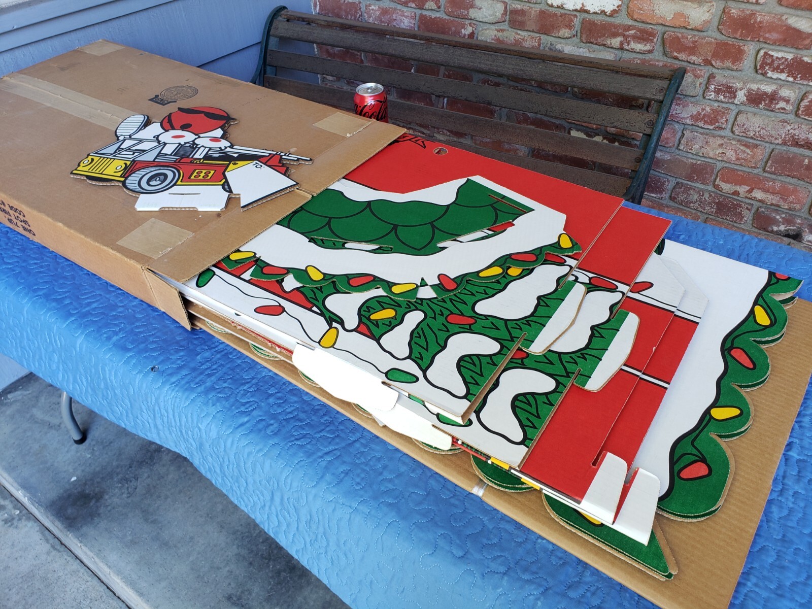 Vintage 7UP Christmas Store Display: Spot Firehouse No. 7 Playhouse! | eBay