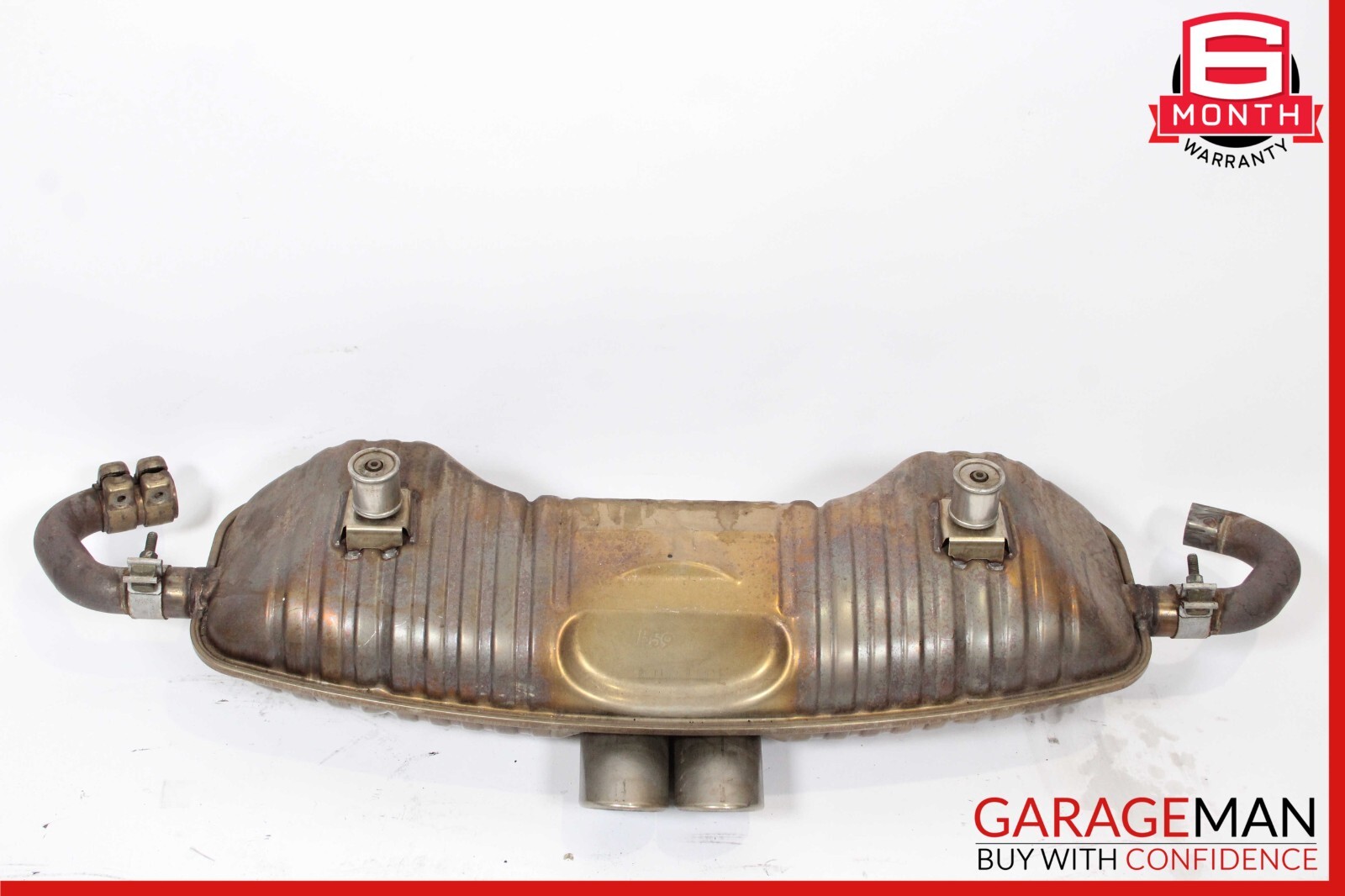 00-02 Porsche Boxster S 986 3.2L Dual Exit Muffler Twin Tip Exhaust ...
