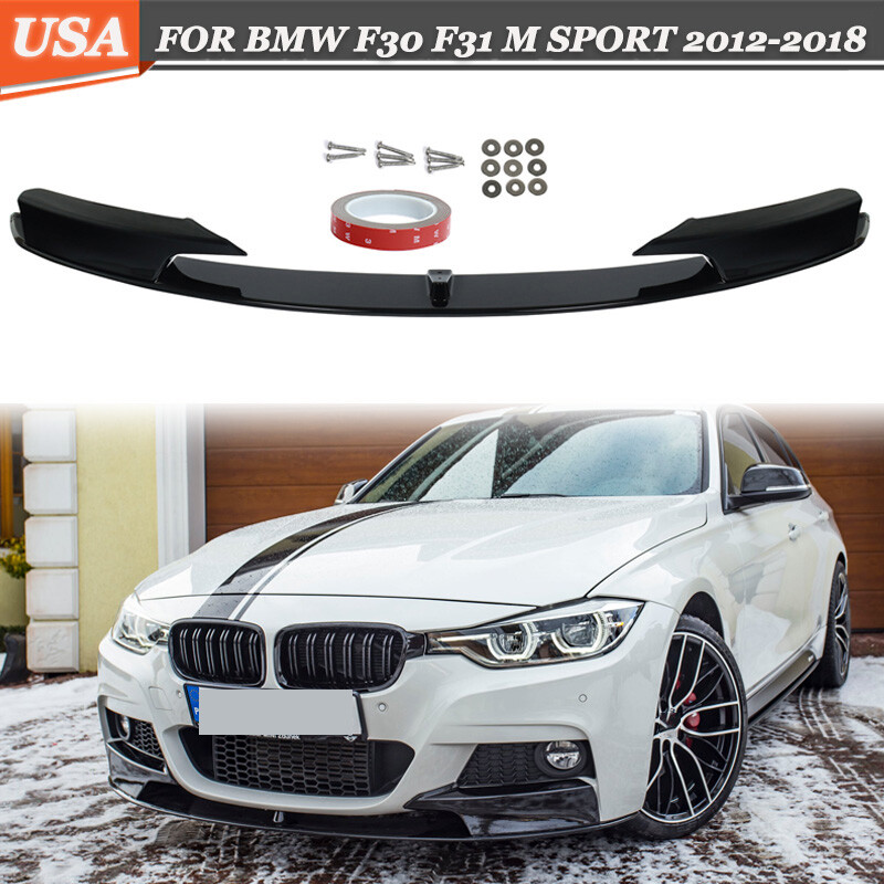 For 2012-2018 BMW F30 F31 328i 335i MSport Front Bumper Splitter Lip ...