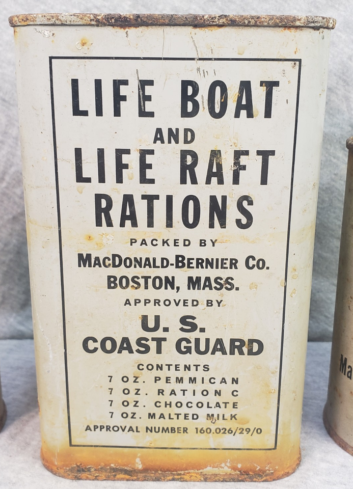 WW2 Era U.S. Coast Guard Life Boat Rations & Emergency Water Lot /3 | eBay