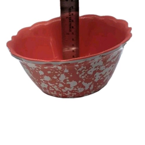 Pioneer Woman Country Splatter Coral Melamine Dinner Set 6 Piece Plates ...