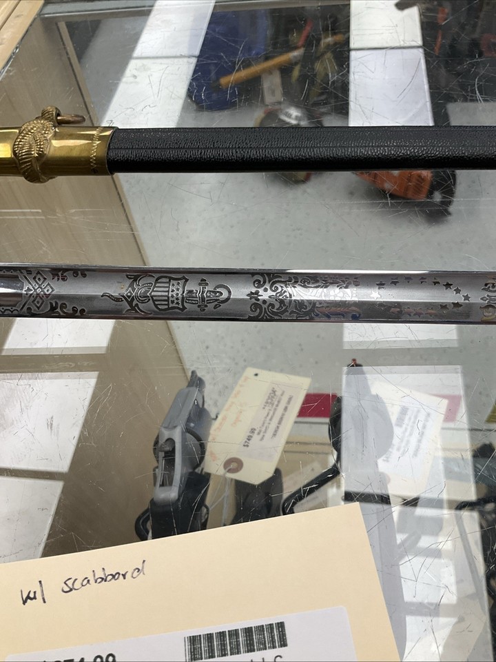 Hilborn Hamburger Sword US Navy With Scabbard 215132 | eBay