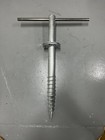Extra Heavy Duty Round Ground Screw Post Spike Post Anchor Support Post ...