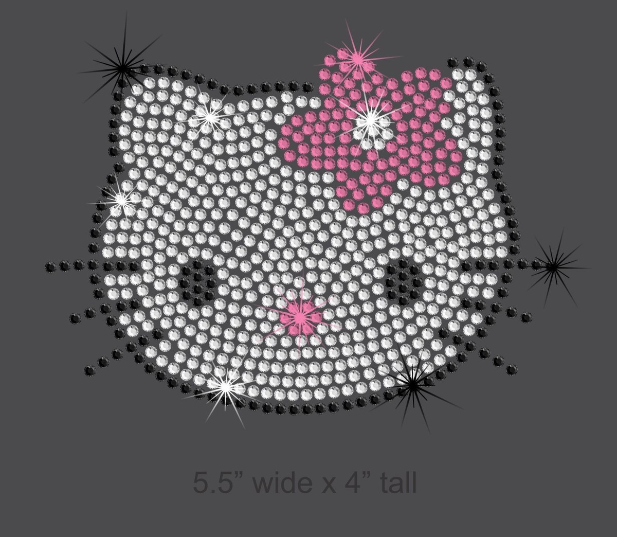 You Rock Hello Kitty Dark Fab Iron On Transfer 2x2 Design – Samsung