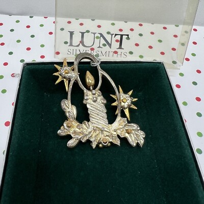 Lunt Silversmiths 2-Tone Cast Metal Ornament Candle CH-924 45924 In ...