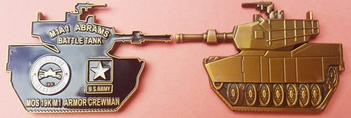 US Army MOS 19K M1A1 Battle Tank Challenge Coin. 2" a 109 | eBay