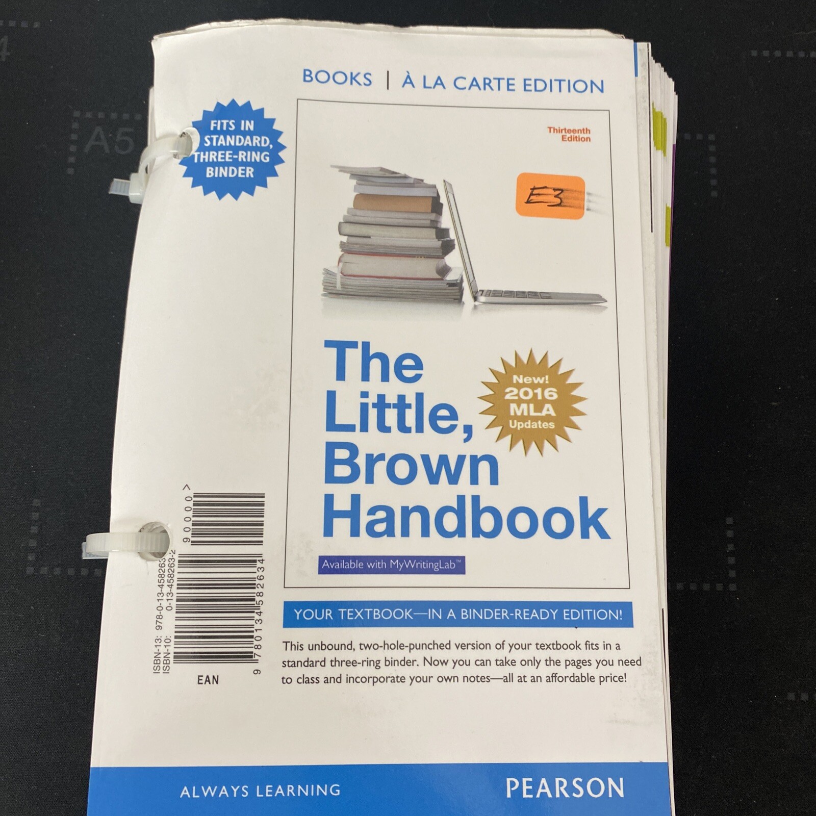 Little, Brown Handbook by Jane E. Aaron and H. Ramsey Fowler (2016 ...
