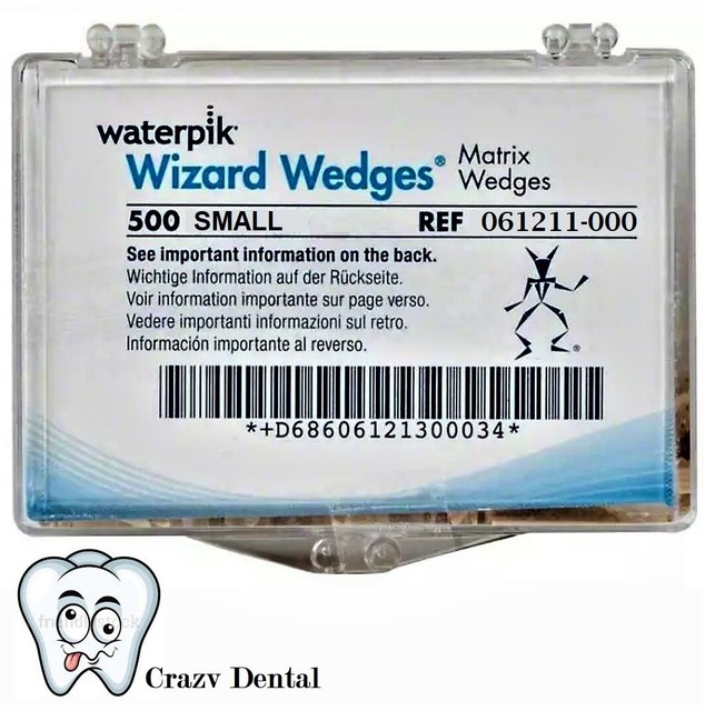 Waterpik Dental Wood Wizard Matrix Wedges Small 500 061211-000 for sale ...