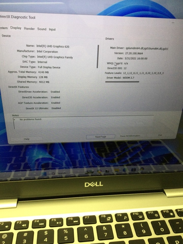 Dell Inspiron P70F 15.6 '' 128 GB Core i5 8th Gen 1.60GHz 8GB WIN 11 ...