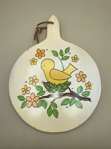 Vintage Lorrie Designs Decorative Cutting Board / Wall Art Bird In Nest ...