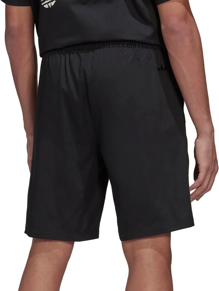 adidas Shorts Men's XS Cotton Black Twill Elastic Waist Drawstring NEW ...