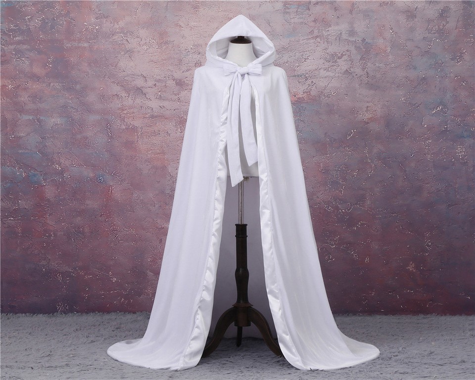 Gothic Hooded Velvet Cloak Gothic Wicca Robe Medieval Witchcraft Larp ...