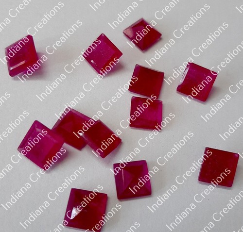 Square Faceted Cut Natural Rani Jade 6x6mm To 12x12mm Calibrated Loose ...