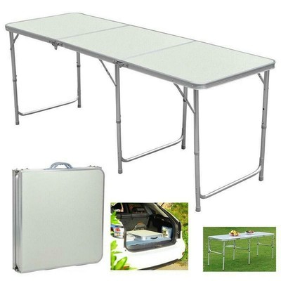 Free ship Outdoor Folding Garden Table Aluminium Camping Table for 6 ...