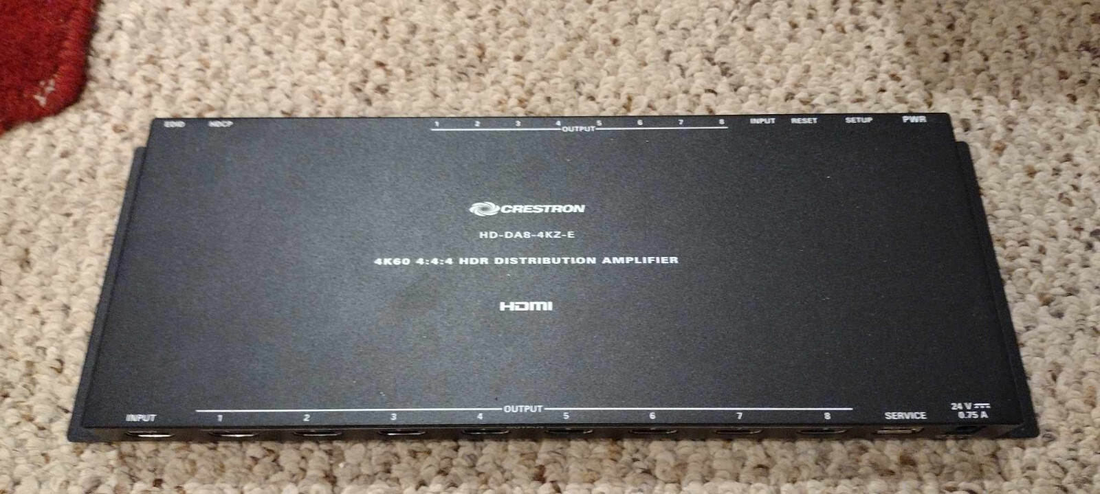 Crestron 1-to-8 4K HDMI Distribution Amplifier HD-DA8-4KZ-E Excellent ...