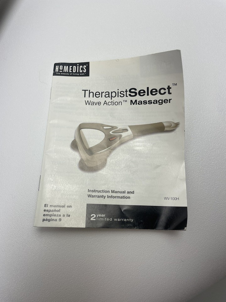 Homedics Therapist Select Wave Action Model# WV100H New | eBay