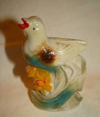 Vtg 1950s Singing Bird Plumed Tail Ceramic 4" Figurine Made in Japan | eBay