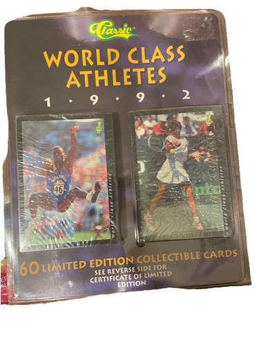 World Class Athletes 1992, 60 Limited Edition Collectible Cards by ...