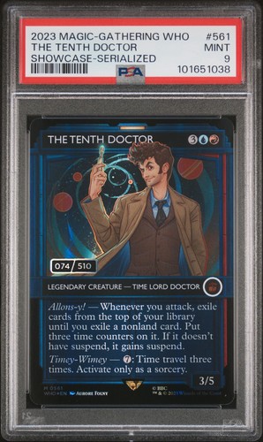 2023 MTG DOCTOR WHO SHOWCASE SERIALIZED #561 THE TENTH DOCTOR 74/510 ...