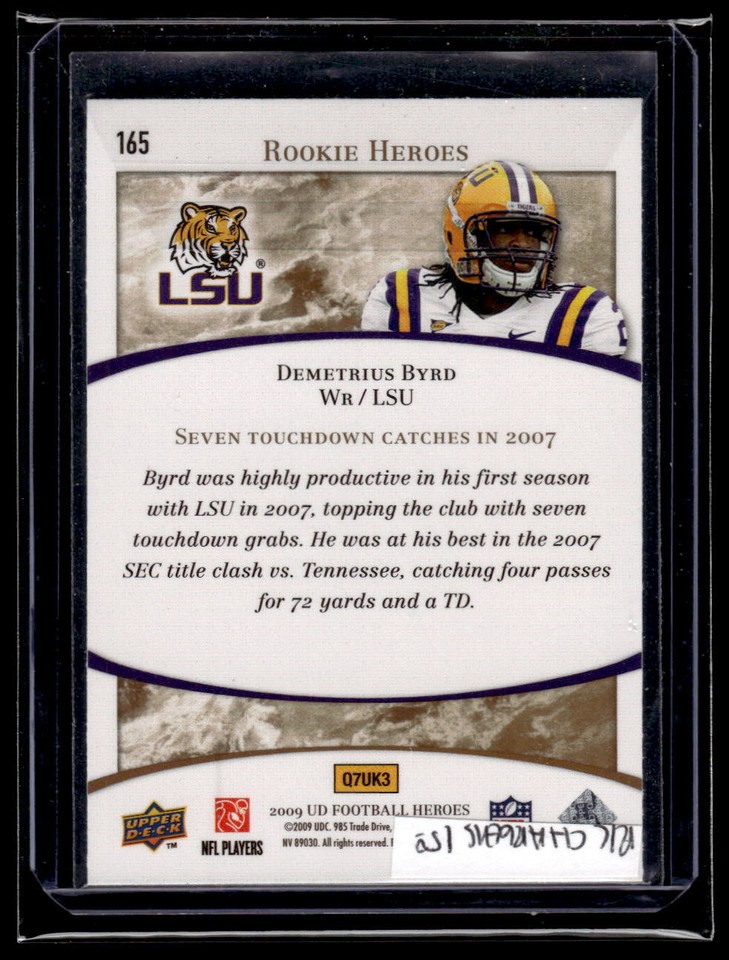 2009 Upper Deck Heroes #165 Demetrius Byrd Near Mint or Better | eBay