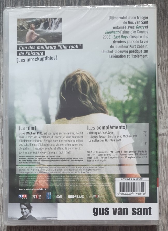 LAST DAYS DVD ZONE 2 NEUF NEW Gus Van Sant Michael Pitt 3384442173810 ...