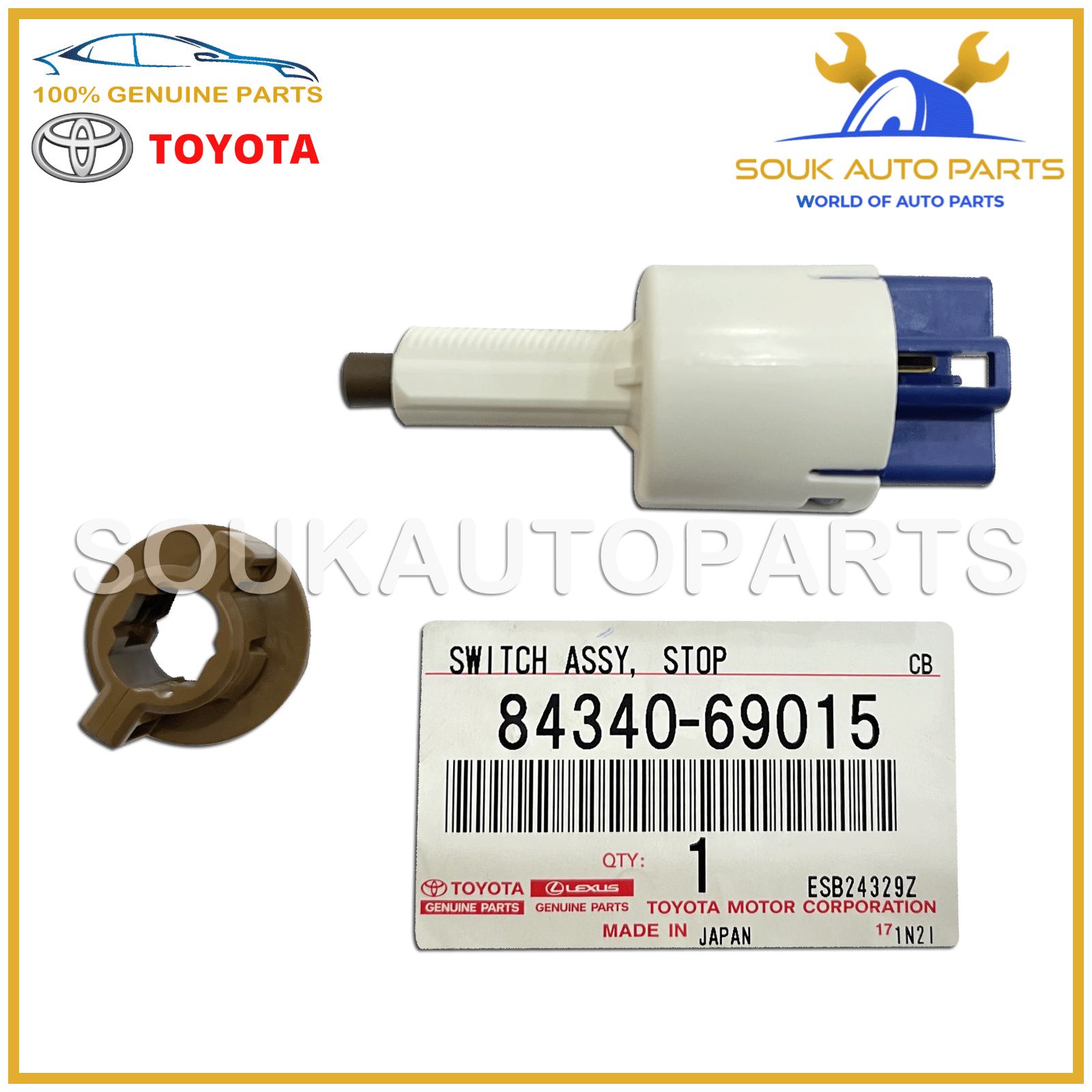84340-69015 Genuine Toyota STOP LAMP SWITCH ASSY 8434069015 OEM | eBay