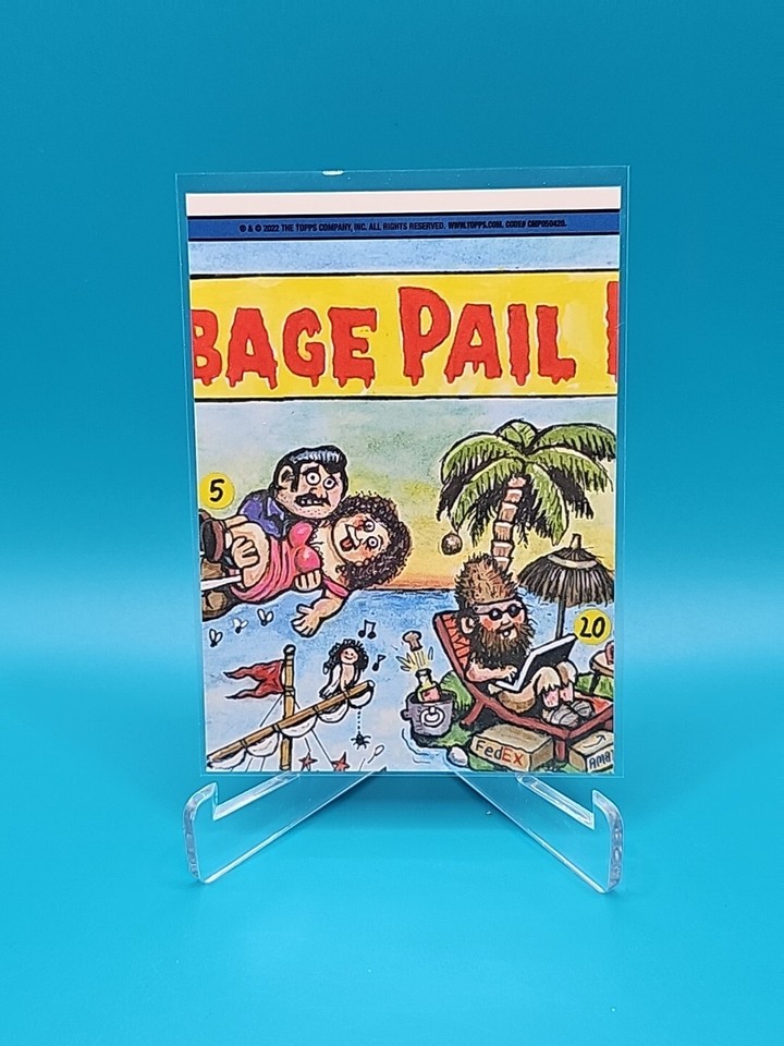 GPK Garbage Pail Kids Trading Card Green Parallel Researching Ralph 4a ...