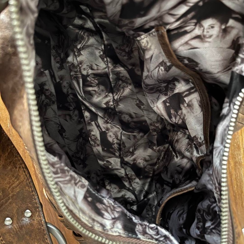 Junior Drake Shoulder Bag Distressed Leather in Brown USED Once Mint ...