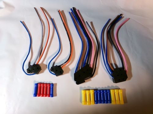 80s GM Power Window Door Lock Switch Plug Connectors Pigtails Set C10 ...