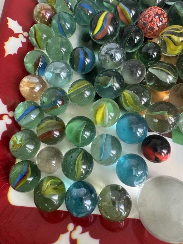 Vintage Marble Job Lot Marbles Different Sizes and designs Collection ...
