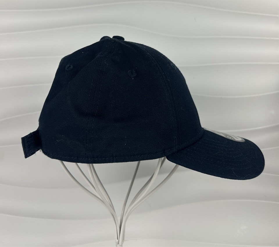New Era 9FORTY Adjustable Hat Navy Blue with V Logo Cap | eBay