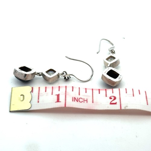 Lori Bonn Design 925 Sterling Silver Smoky Quartz White Amethyst Dangle ...