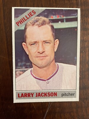 1966 TOPPS #595 LARRY JACKSON PHILADELPHIA PHILLIES BASEBALL CARD NM | eBay