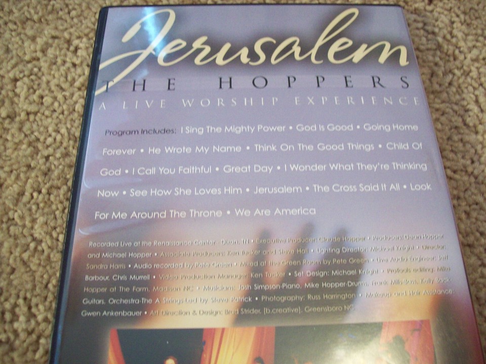 The Hoppers 3 DVD Lot - 50 Years Celebration/Jerusalem/Classics Live ...