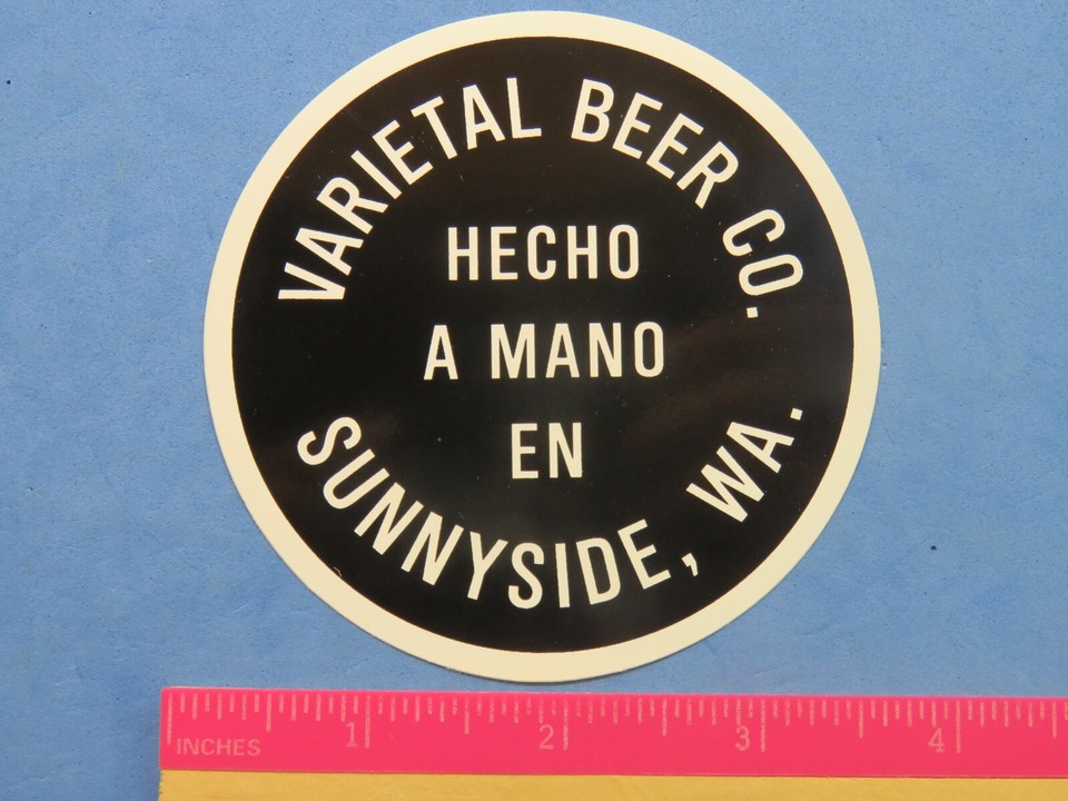 BEER Brewery STICKER ~ Hecho A Mano En VARIETAL Beer Co ~ Sunnyside ...