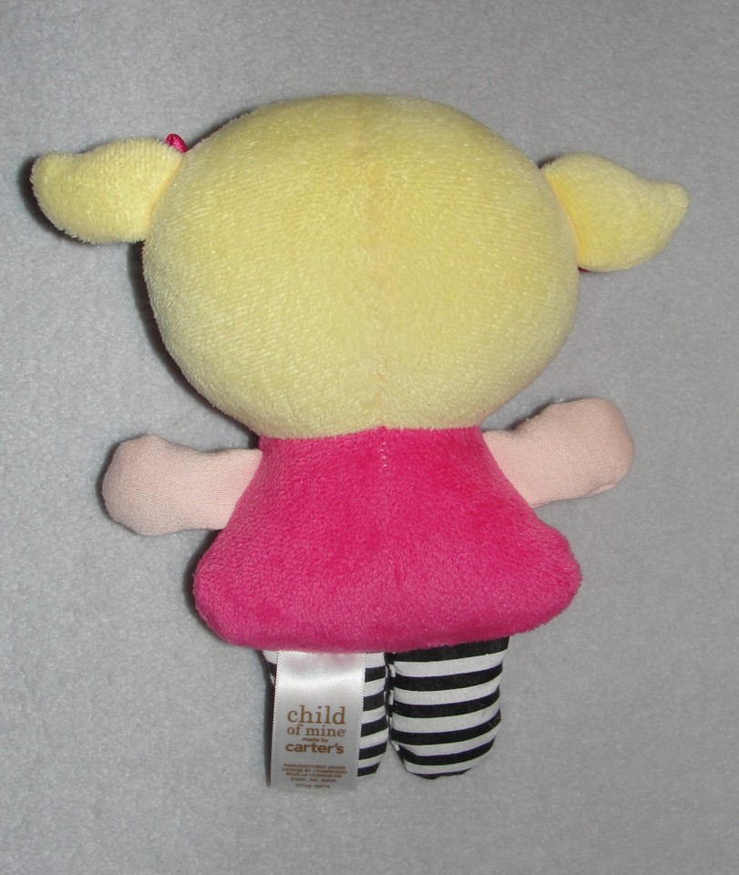 Carters Child of Mine My First Doll Pink Blond Hair Blue Eyes Stripe ...