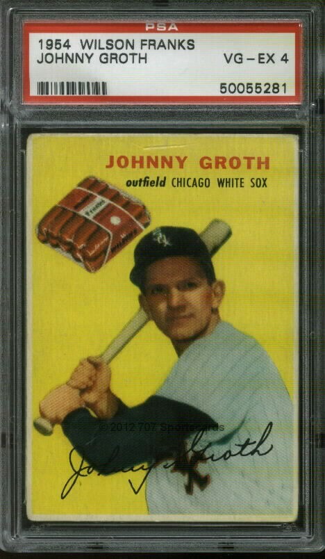 1954 Wilson Franks Johnny Groth PSA 4 (5281) | eBay