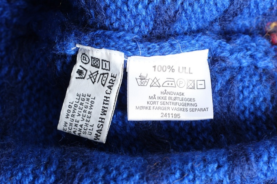 SPORTIQUE Norway Nordic Fair Isle Chunky Wool Jumper Sweater Men Size ...
