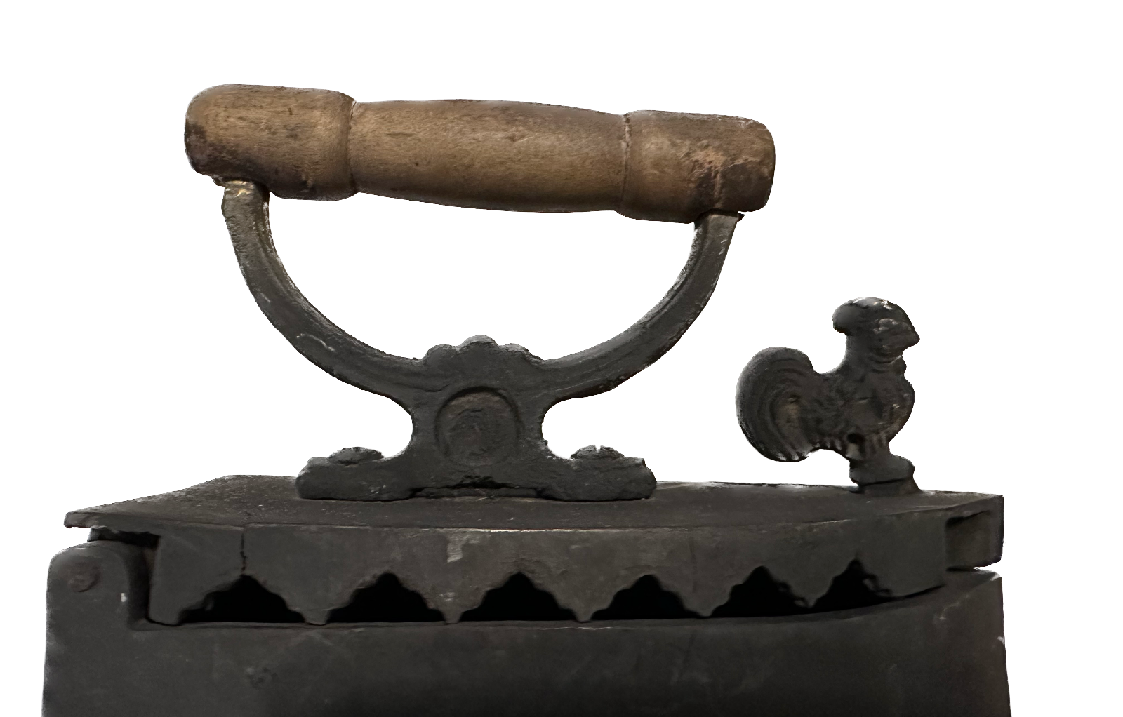 Vintage Cast Iron Sadiron Coal Fired Sad Iron - vintage late 1800s ...